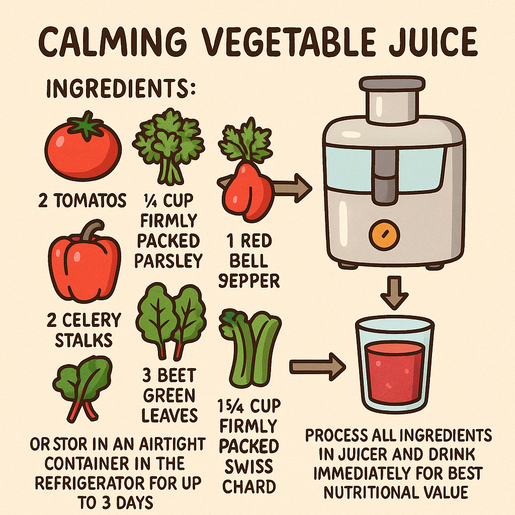 Calming Vegetable Juice Recipe & Health Benefits