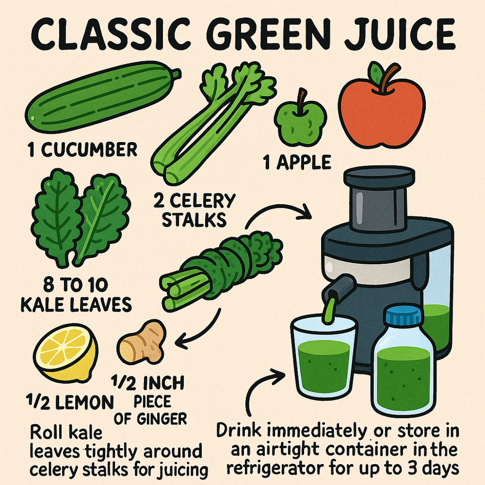 Classic Green Juice Recipe & Health Benefits | Home Juicing Guide