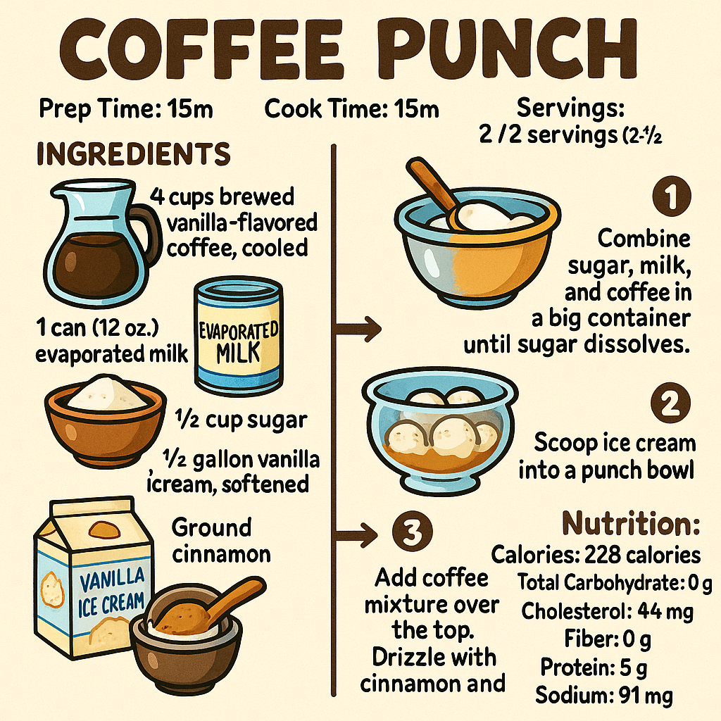Homemade Coffee Punch Recipe with Your Home Coffee Maker