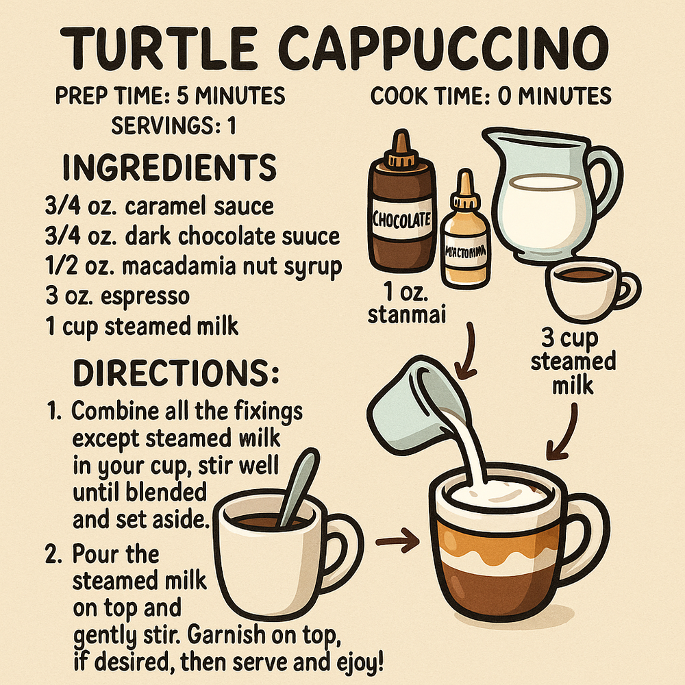 Turtle Cappuccino Recipe: Make Café-Quality Coffee at Home